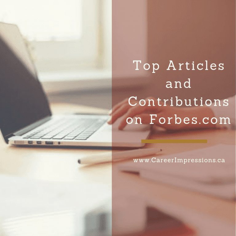 My Top Resume and Job Search Articles on Forbes! - Career Impressions